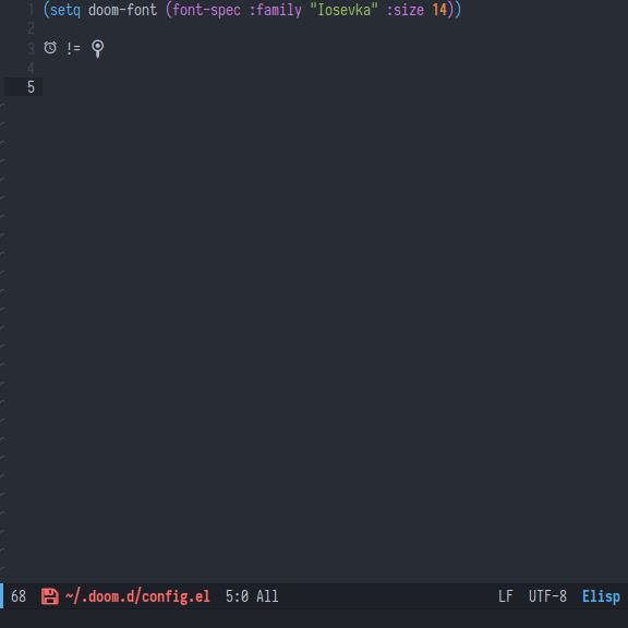Wrong ligature symbols when using pretty-code module · Issue #797 · doomemacs/doomemacs · GitHub