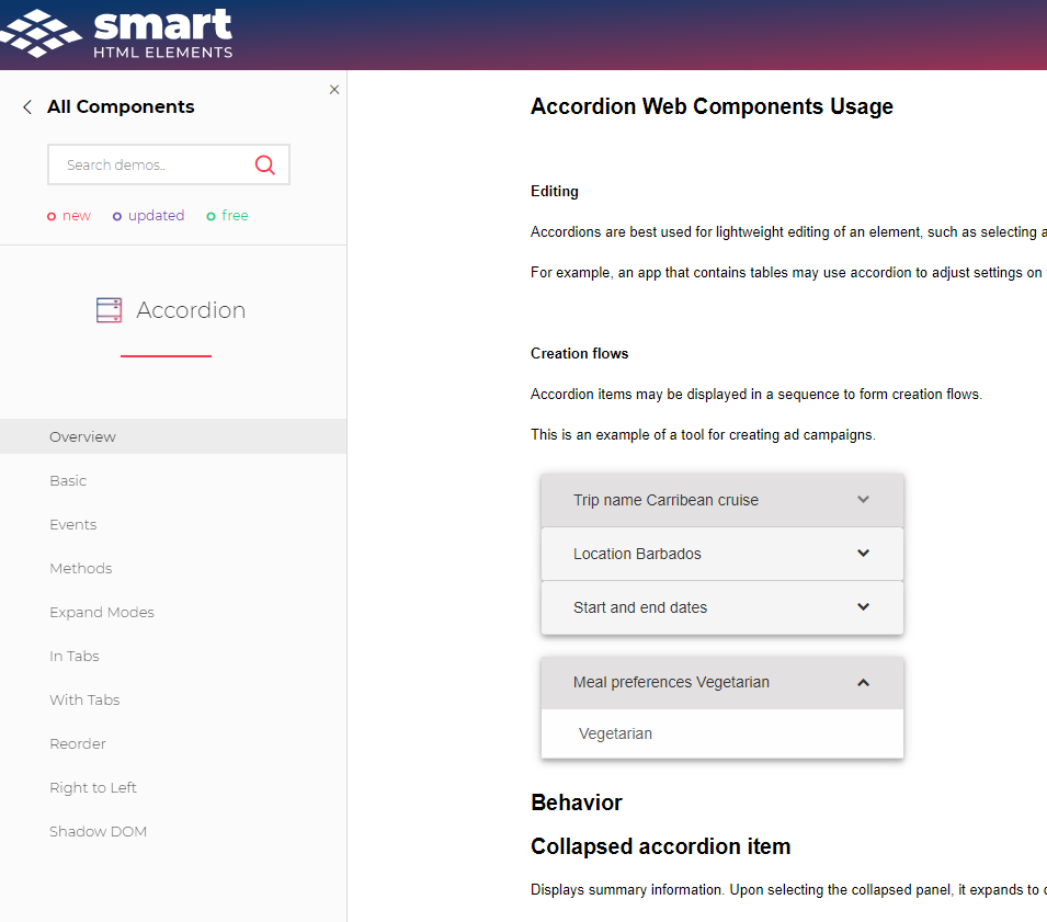Smart-accordion keyboard accessibility error · Issue #8 · HTMLElements/smart-webcomponents · GitHub