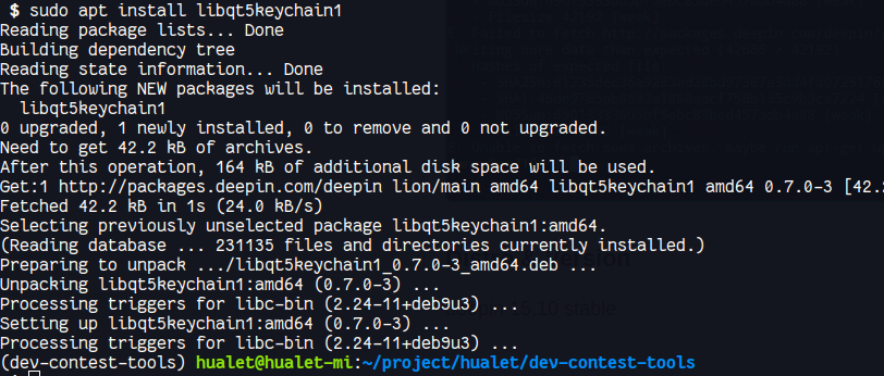 libqt5keychain1 install error · Issue #1140 · linuxdeepin/developer-center · GitHub