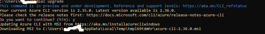 The AZ UPGRADE command fails because of corporate Firewall restrictions · Issue #22447 · Azure ...