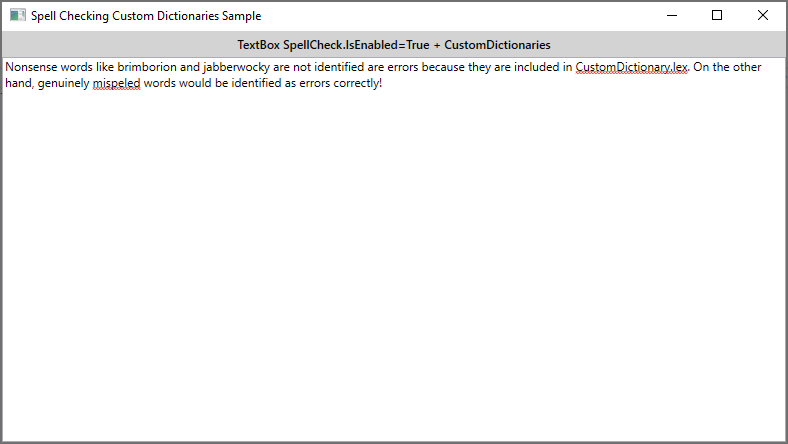 Add Spellchecking sample by vatsan-madhavan · Pull Request #285 · microsoft/WPF-Samples · GitHub