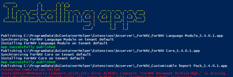 Multiple dependencies failing in Run-AlValidation · Issue #1616 · microsoft/navcontainerhelper ...