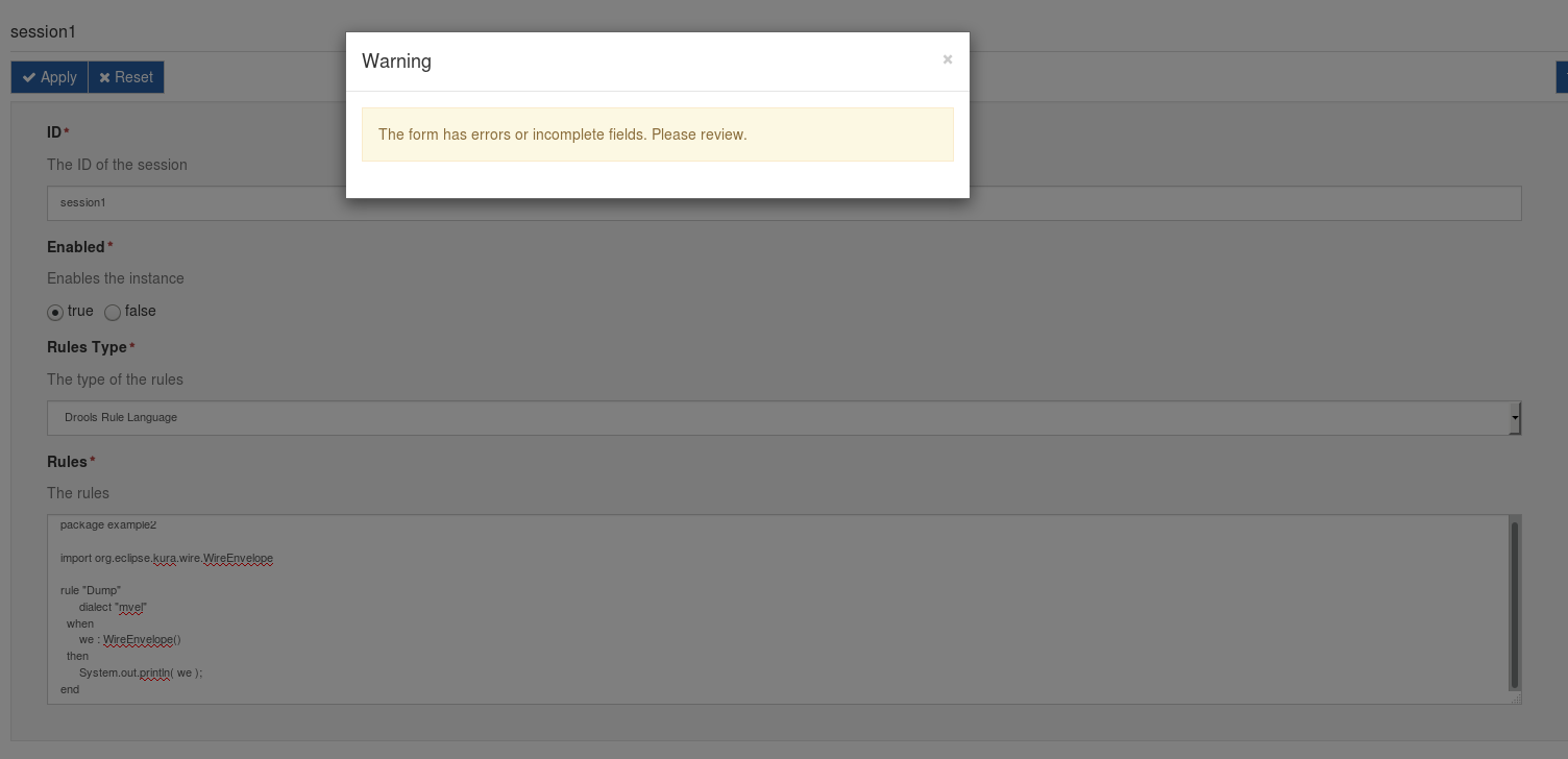 [Web] Broken form validation · Issue #1962 · eclipse-kura/kura · GitHub