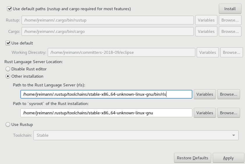 Rust editor doesn't show errors · Issue #162 · eclipse-corrosion/corrosion · GitHub