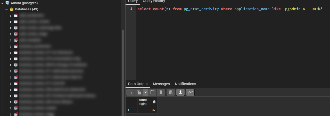 pgAdmin v6.20 reconnects to all databases in server after connection lost · Issue #5919 ...