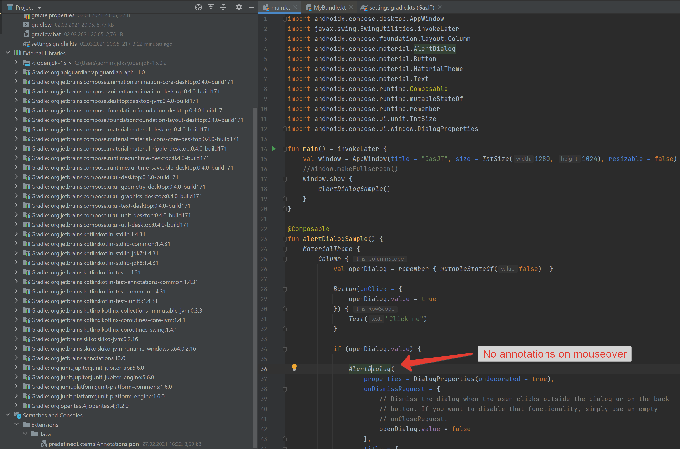 Idea Annotations In Project For Kotlin Compose · Issue 498 · Jetbrains Compose Multiplatform