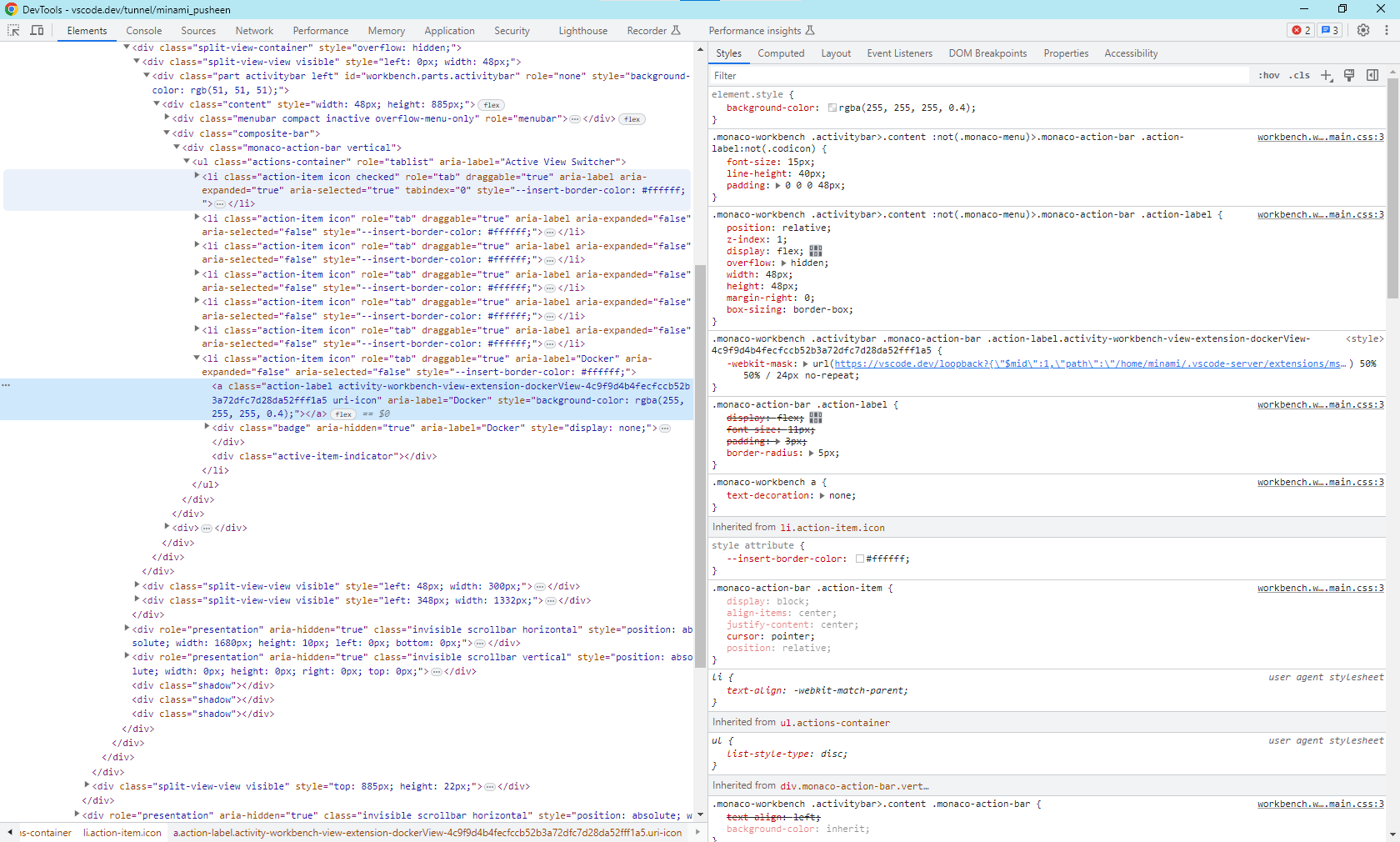 Docker Extension Icon Not Showing On Activity Bar · Issue #185366 ...