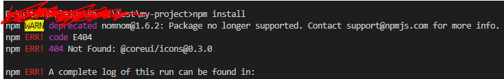 NPM Install failed for @CoreUI/Icons@0.3.0 · Issue #126 · coreui/coreui ... NPM Install failed for @CoreUI/Icons@0.3.0 · Issue #126 · coreui/coreui ...