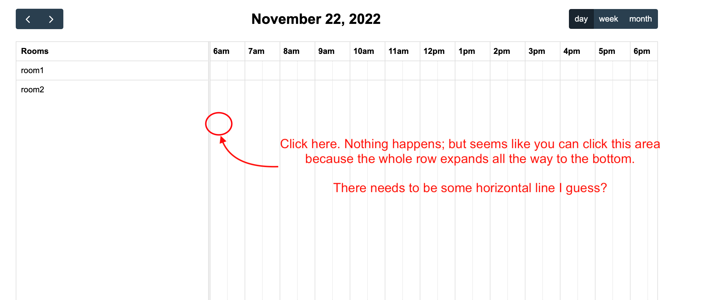 Resource Timeline: Last resource row not selectable · Issue #7031 · fullcalendar/fullcalendar ...