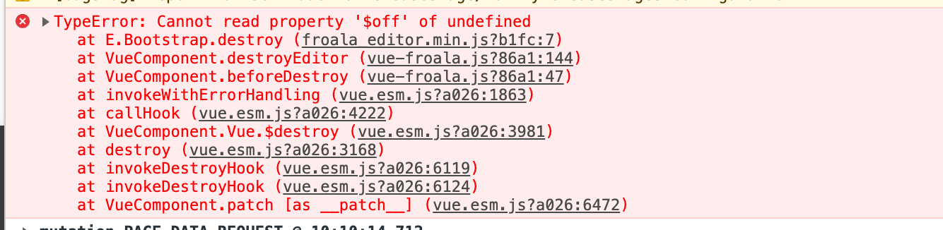 Cannot read property $off of undefined · Issue #97 · froala/vue-froala-wysiwyg · GitHub