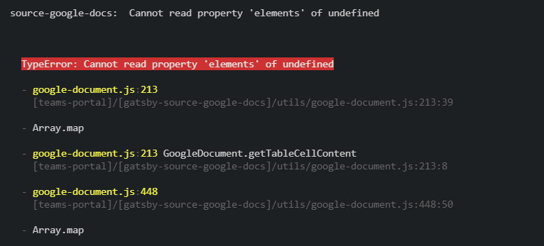 GoogleDocument.getTableCellContent fails on empty cells · Issue #149 · cedricdelpoux/gatsby ...