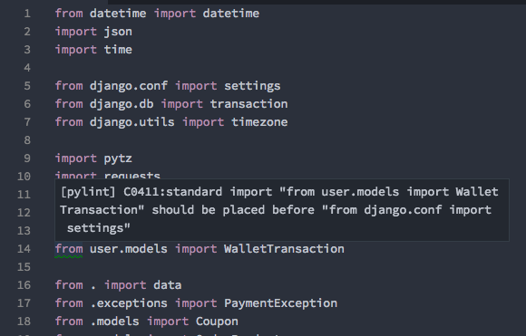 Standard Import From User Import X Should Be Placed Before From Pylint Import Sys Wrong 