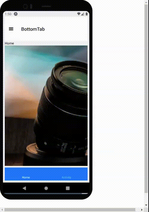 Delay In Showing And Hiding Drawer Header When Switching Between Screens Using Bottomtab Nested