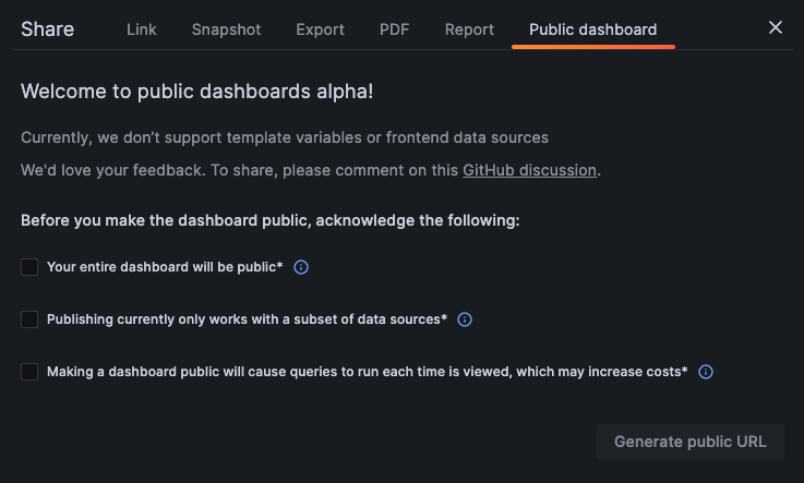 Task: Update wording in modal and feature toggle state · Issue #68259 · grafana/grafana · GitHub