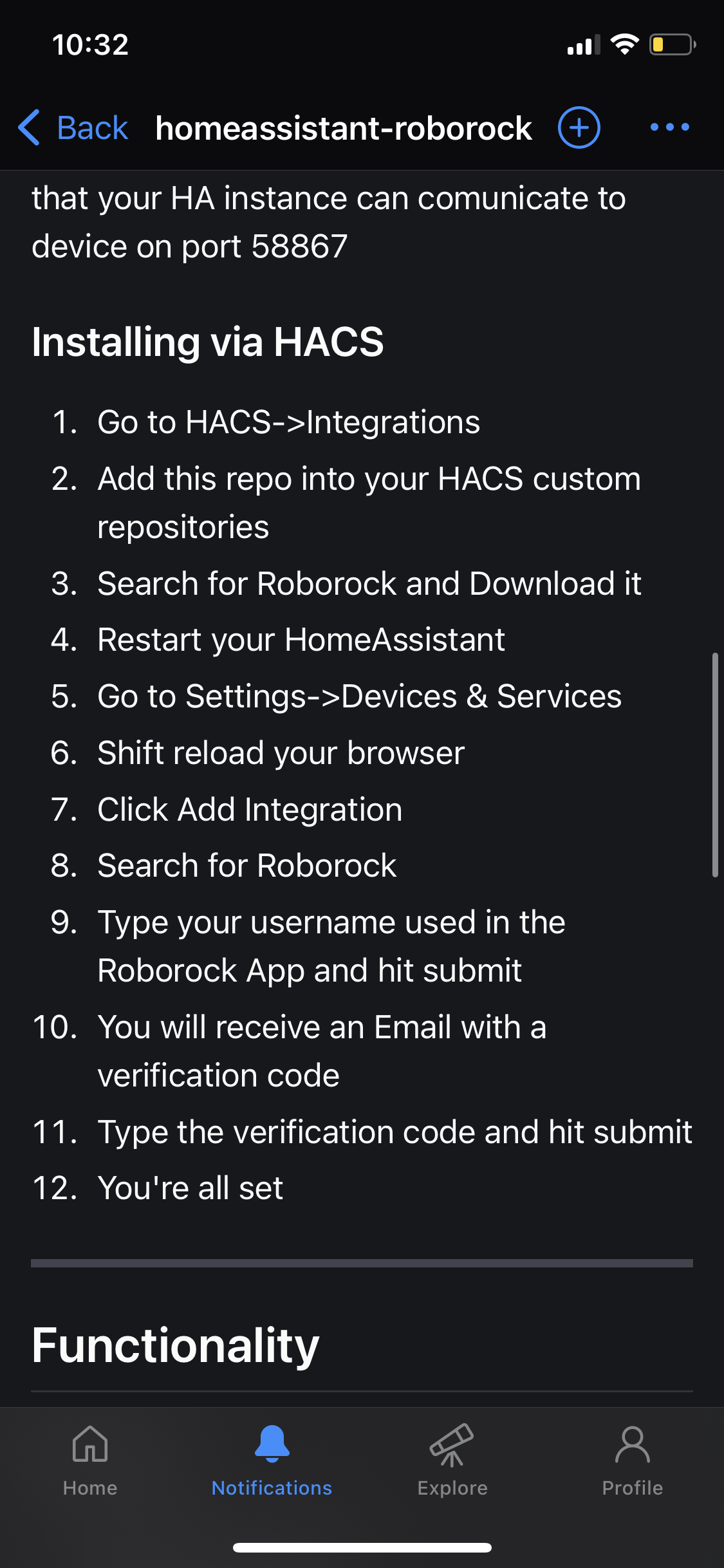 Integration not availablein HACS · Issue #263 · humbertogontijo/homeassistant-roborock · GitHub