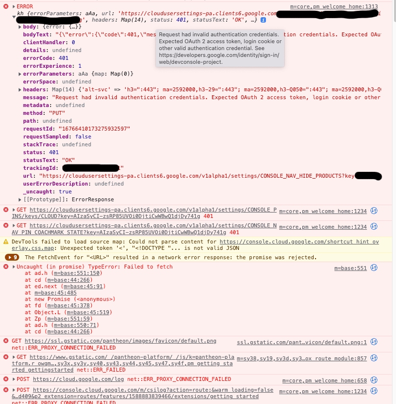 [🐛 Bug]: signing to google cloud platform with selenium shows network issues · Issue #11220 ...