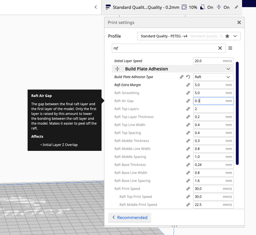 Height of the first layer of the print object when using rafts. · Issue #7238 · prusa3d ...
