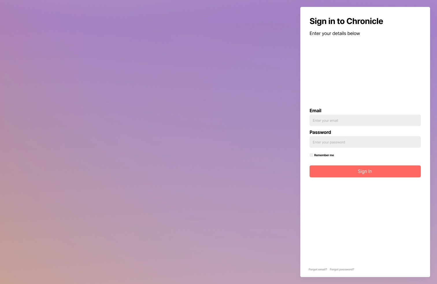 Update Login page design in Figma · Issue #234 · KonomiAI/Chronicle ...