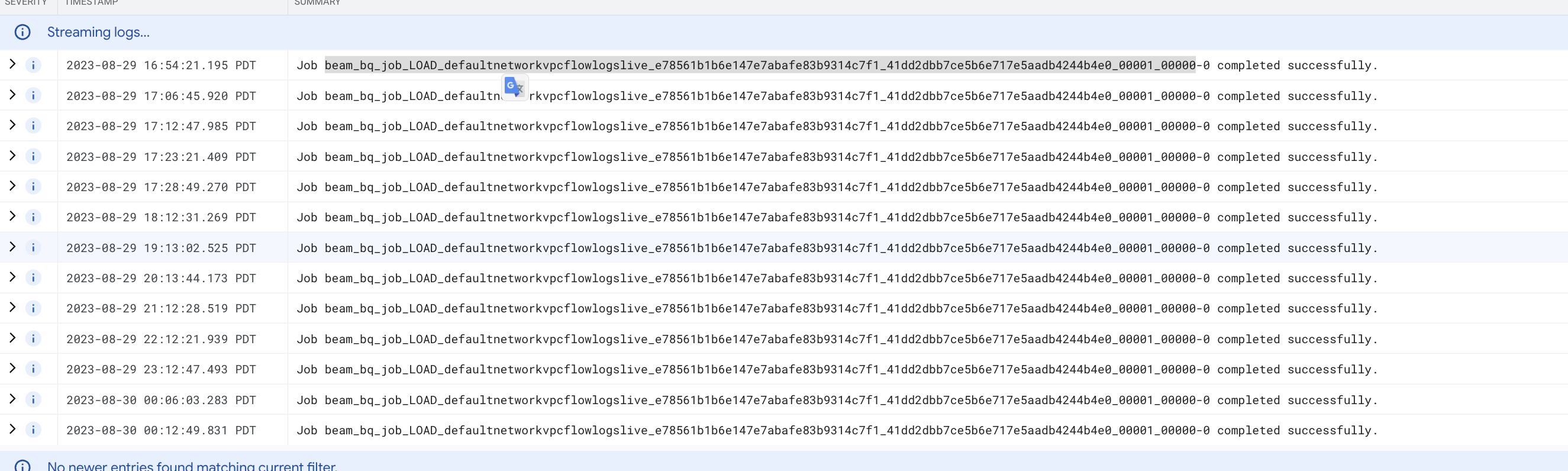 [Bug]: BigQuery IO Batch load using File_load causing the same job id ignoring inserts as the ...