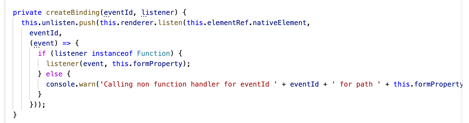 Event-bindings not supporting array · Issue #338 · guillotinaweb/ngx-schema-form · GitHub