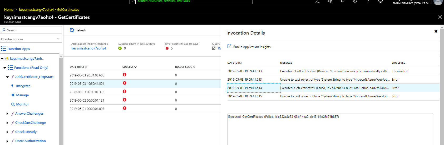How to disable Read Only mode in Azure Function App · Issue #24 · shibayan/keyvault-acmebot · GitHub