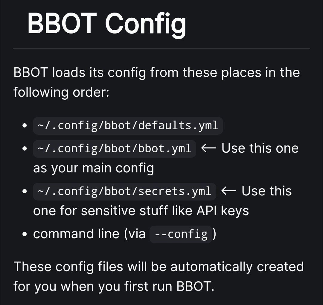 document the secrets file · Issue #196 · blacklanternsecurity/bbot · GitHub