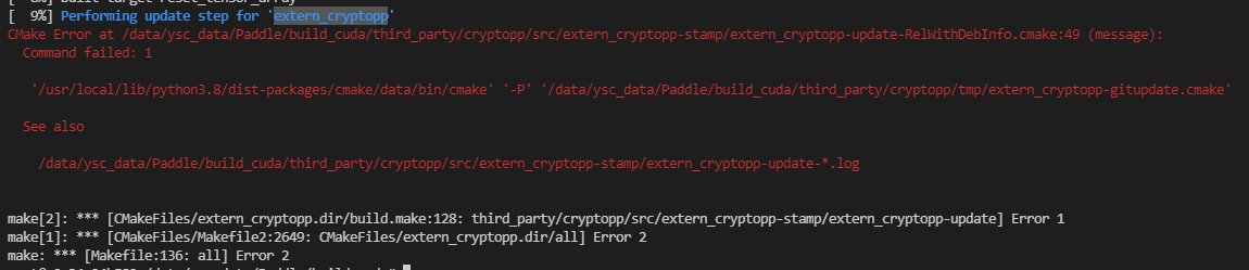 [CMakeFiles/extern_cryptopp.dir/build.make:128: third_party/cryptopp/src/extern_cryptopp-stamp ...