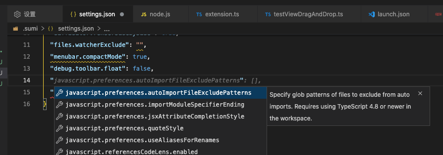[BUG] openSumi 不支持按规则(autoImportFileExcludePatterns)匹配自动引入 NPM 模块 · Issue #2554 · opensumi/core ...
