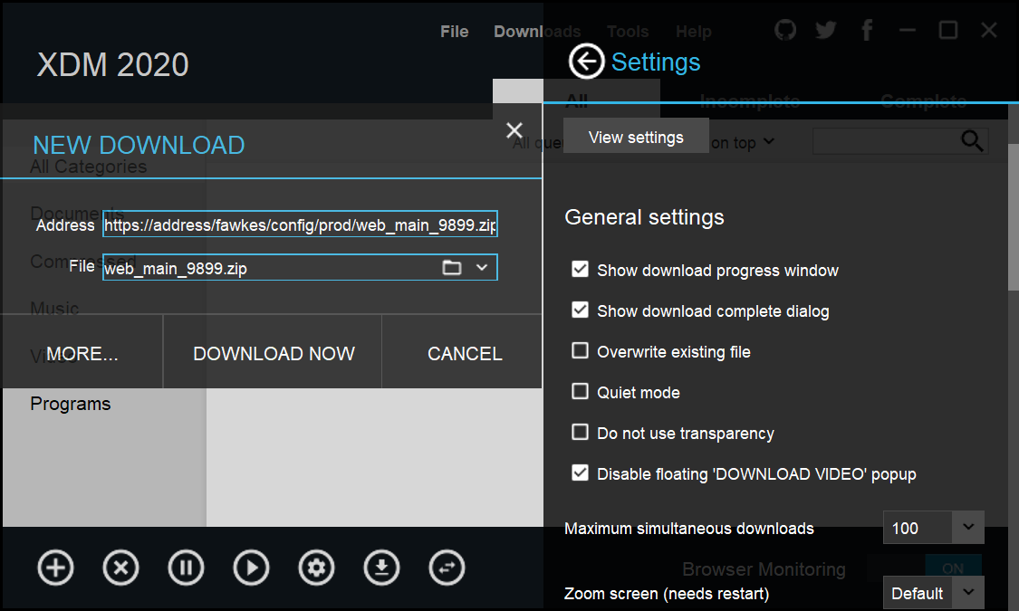disable DOWNLOAD VIDEO button · Issue #547 · subhra74/xdm · GitHub