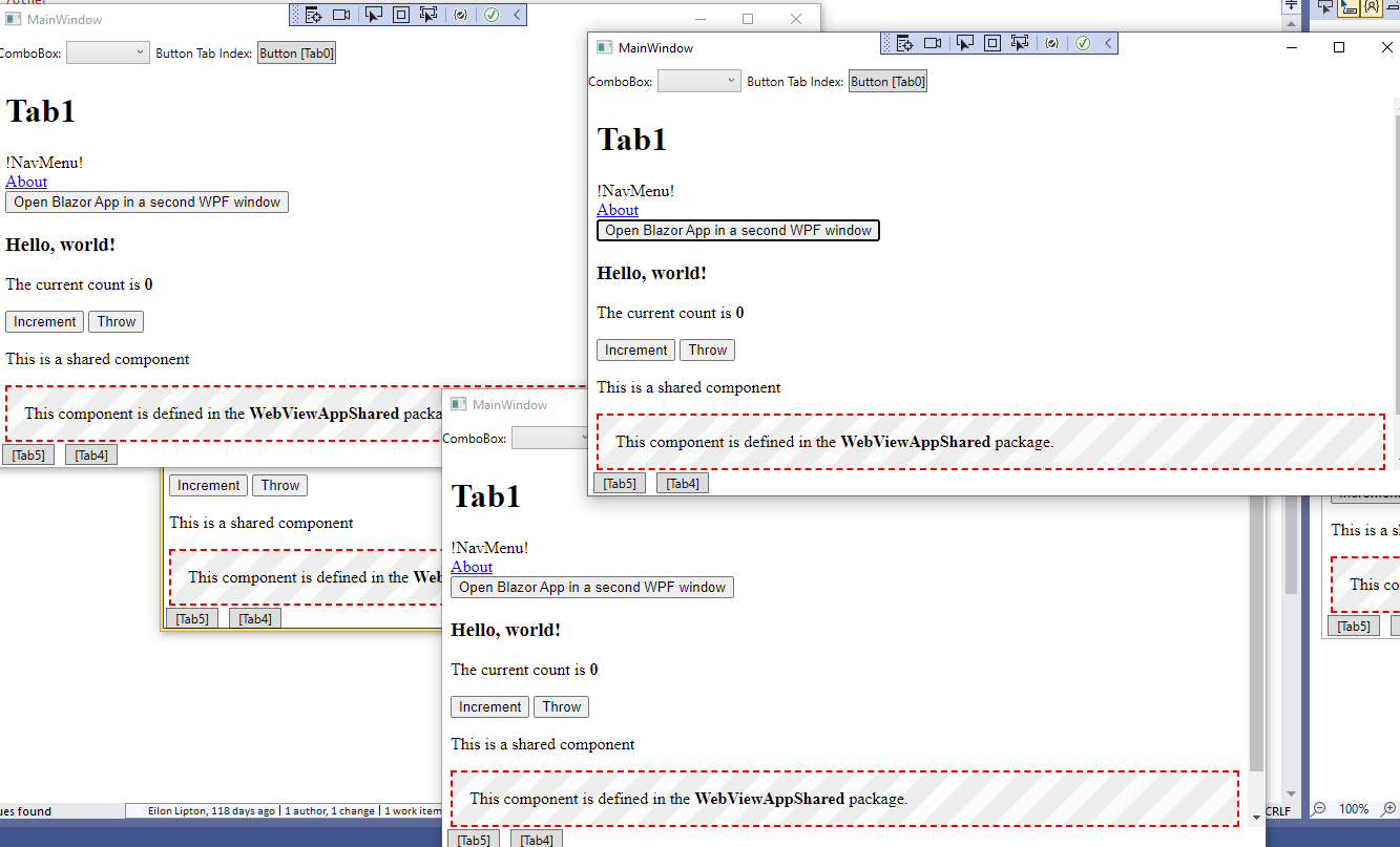 WPF BlazorWebView: Unable to open multiple WPF windows with BlazorWebView content · Issue #2828 ...