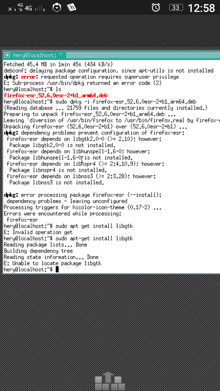 downgrade firefox error · Issue #1108 · CypherpunkArmory/UserLAnd · GitHub
