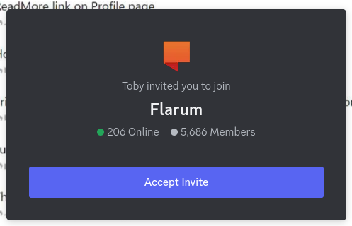 Discord invite link is not valid · Issue #3762 · flarum/framework · GitHub