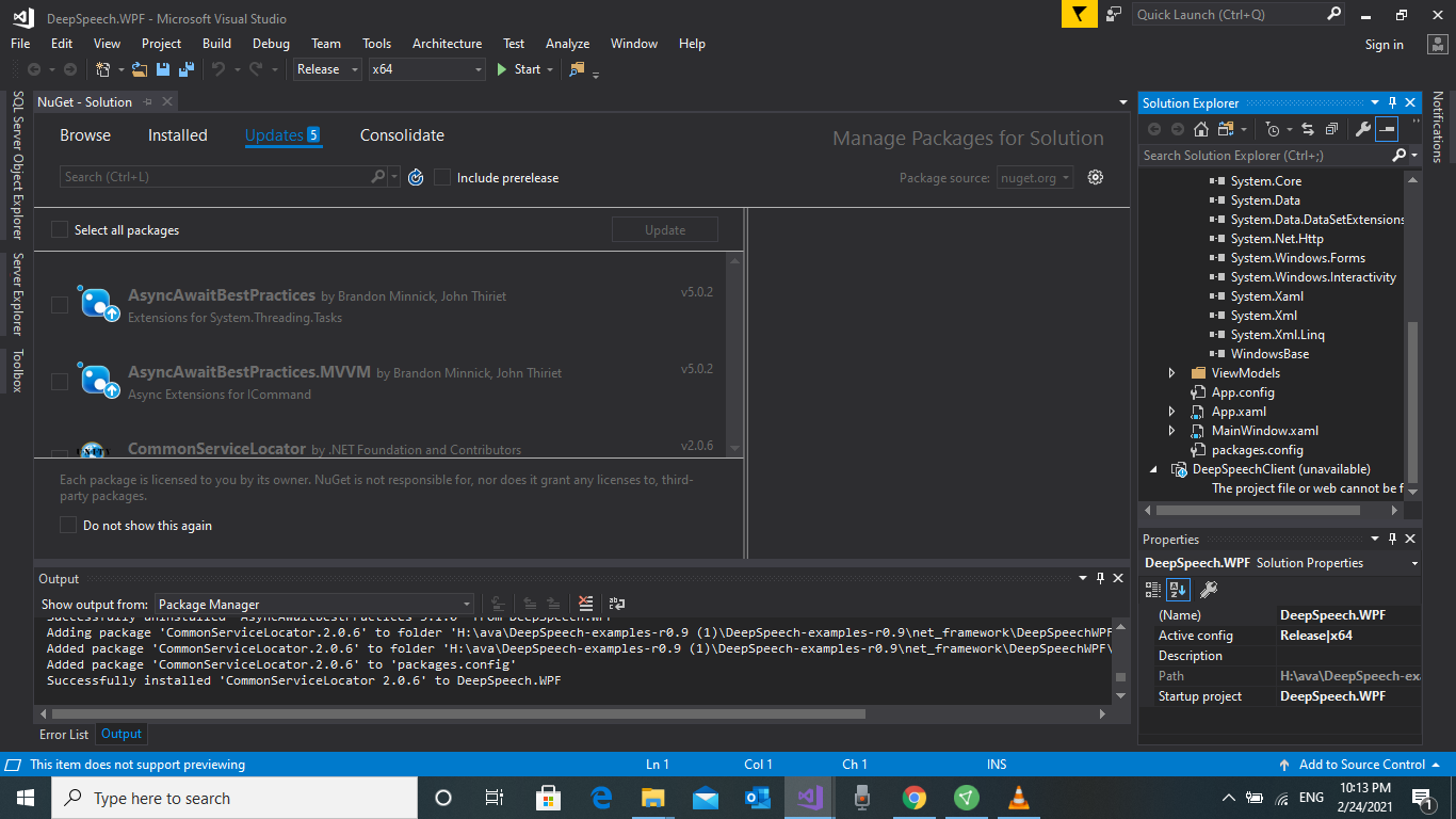 unavailable deep speech 9 clinet · Issue #119 · mozilla/DeepSpeech-examples · GitHub