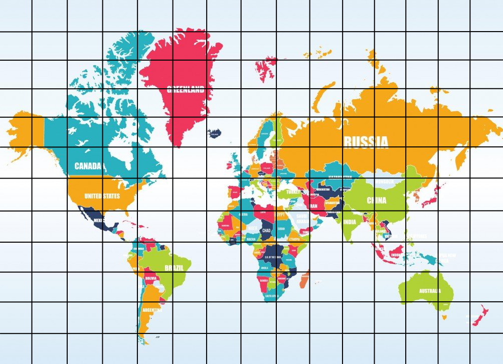 World Grid Square Map