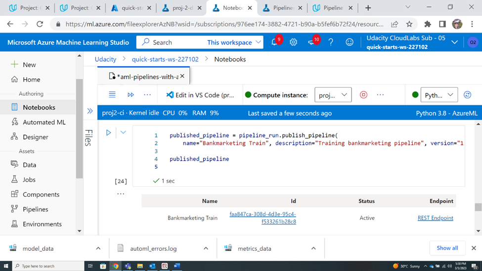 GitHub - soumyadiptapete/AzureML-Nanodegree-Udacity-Project2: Operationalizing machine learning ...