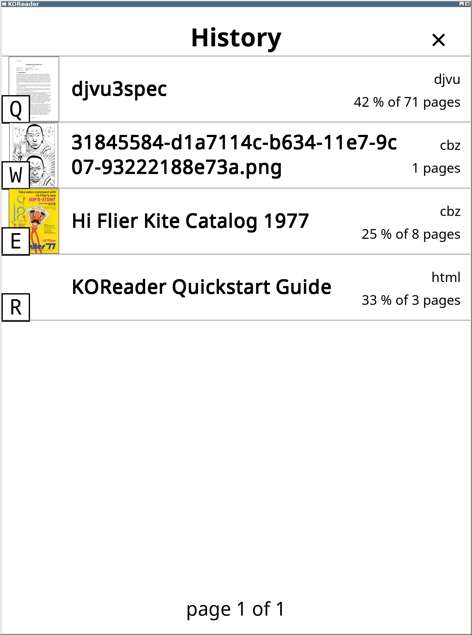 Displaying opened but unfinished books · Issue #3406 · koreader/koreader · GitHub