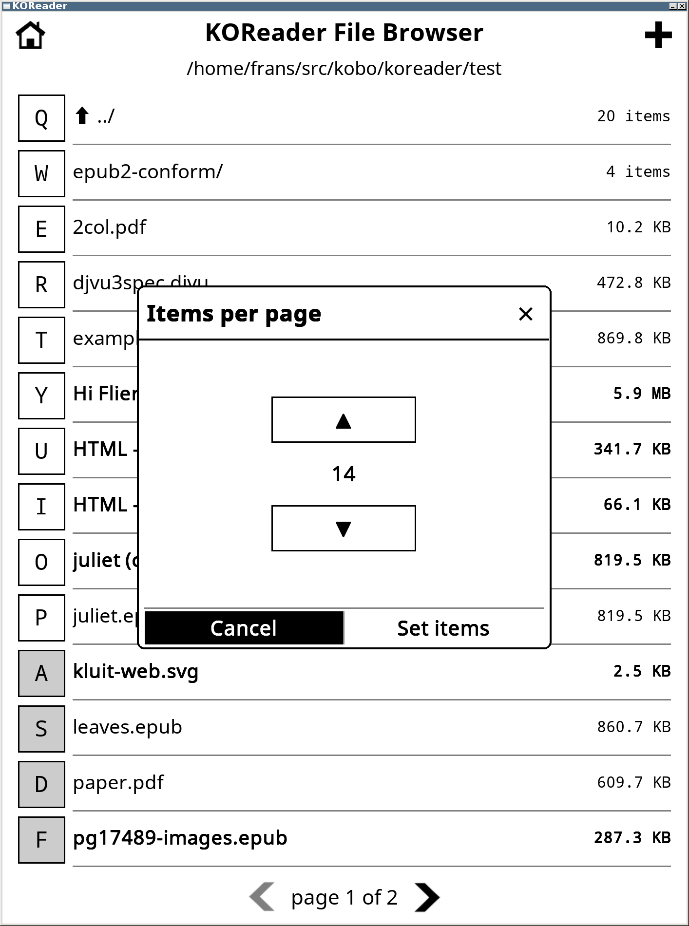 Typefont too small in file manager for Kobo Mini · Issue #2563 · koreader/koreader · GitHub