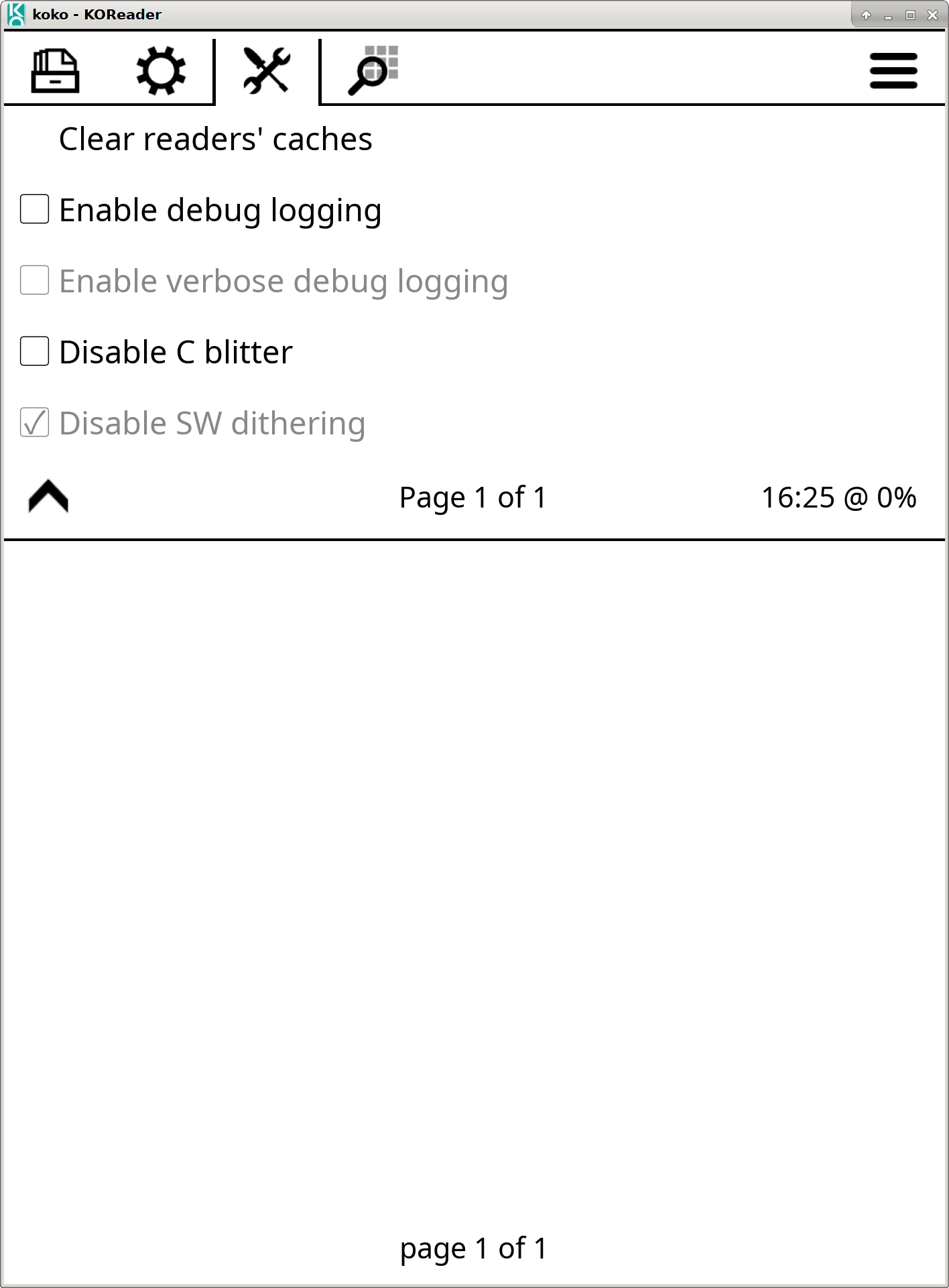 Feature Request: Debug mode and crash.log stuff in Developper options ...