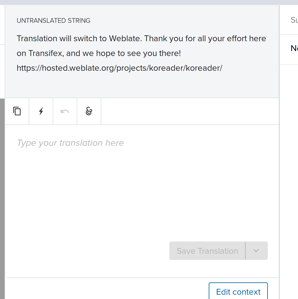 FR: Switch internationalization to Weblate · Issue #3754 · koreader/koreader · GitHub