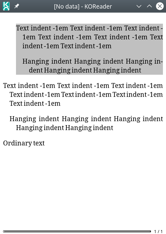 CSS: Hanging indents are shifted to the right · Issue #2857 · koreader ...