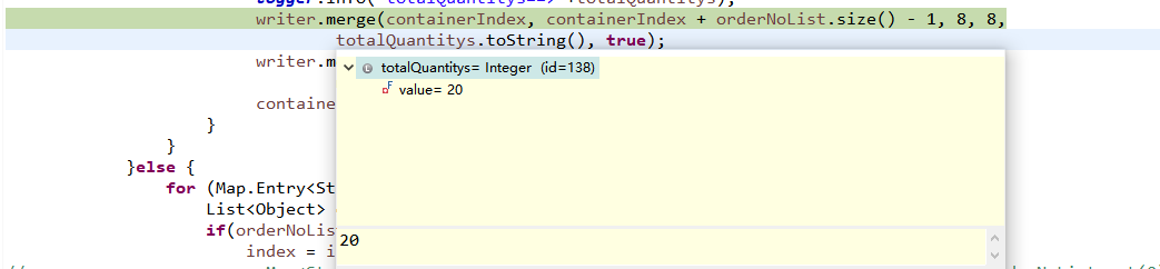 ExcelWriter cn.hutool.poi.excel.ExcelWriter.merge(int firstRow, int ...