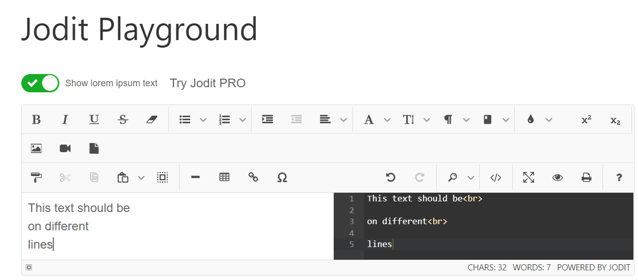 New lines are removed when pasting plain text in the jodit editor · Issue #755 · xdan/jodit · GitHub