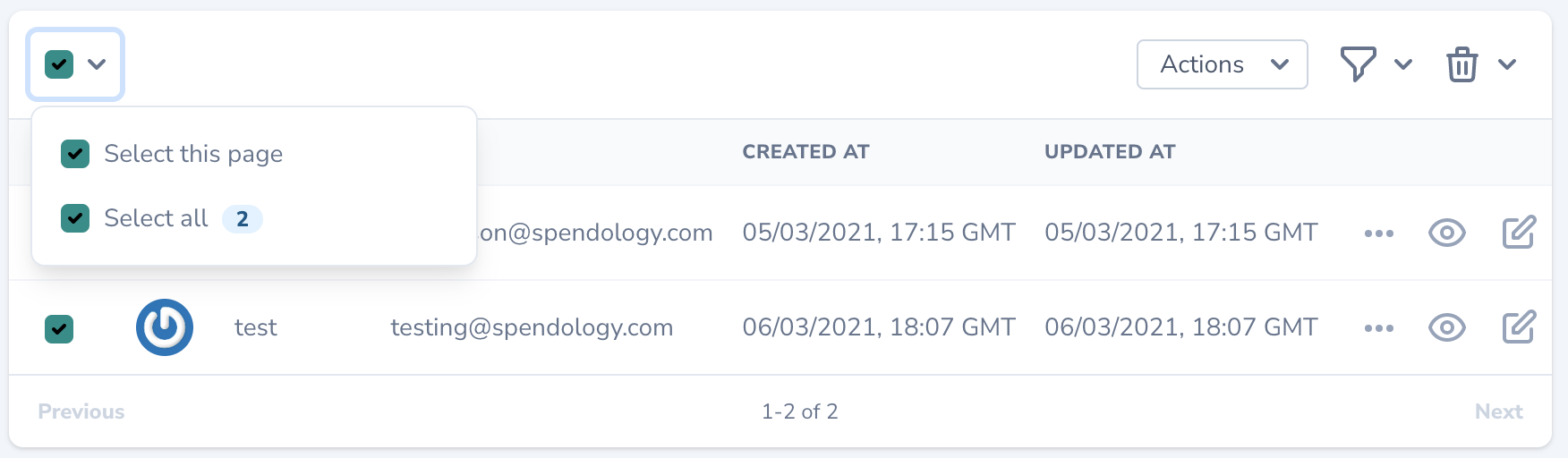 Empty delete dropdown when delete disabled for resource and selecting rows · Issue #3992 ...
