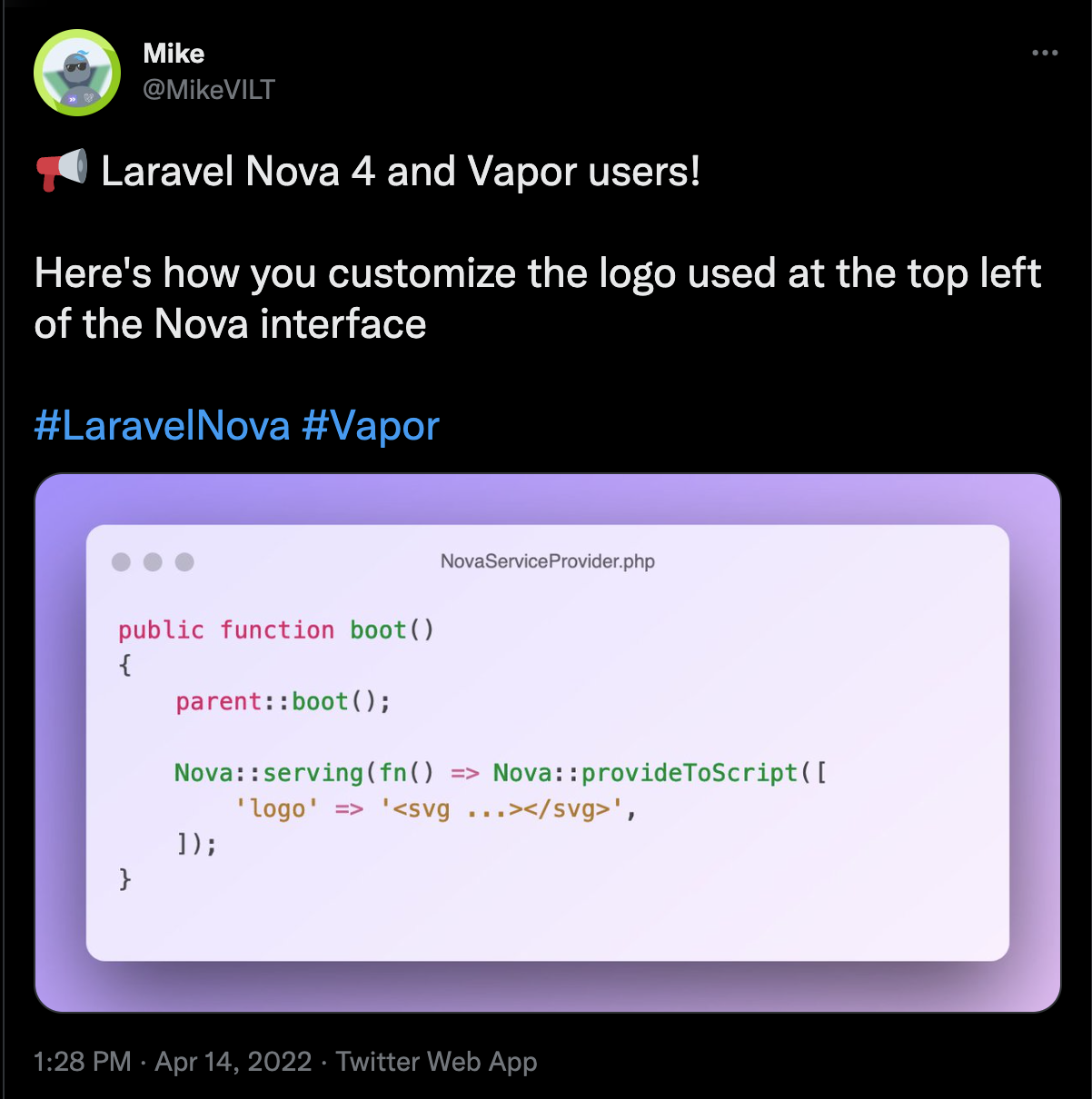 Laravel Vapor Brand Logo Path? · laravel nova-issues · Discussion #4041 · GitHub