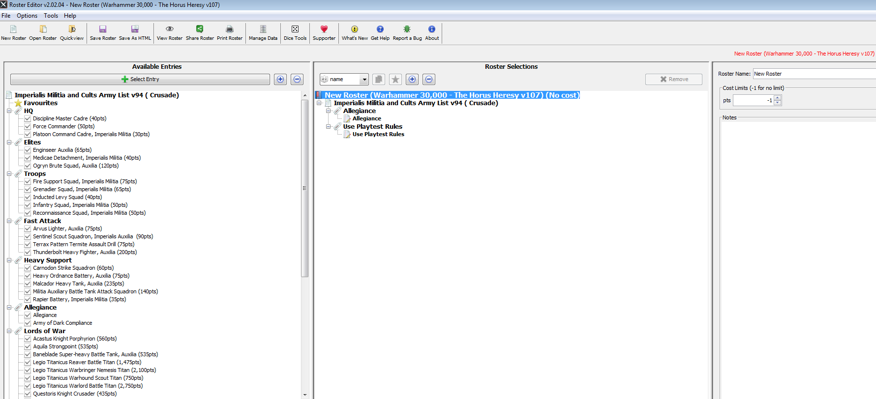 [Anon] Bug report: (HH) Imperialis Militia and Cults Army List.catz · Issue #1563 · BSData/horus ...