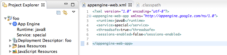 Show src/main/webapp and/or appengine-web.xml more prominently in the Project Explorer · Issue ...