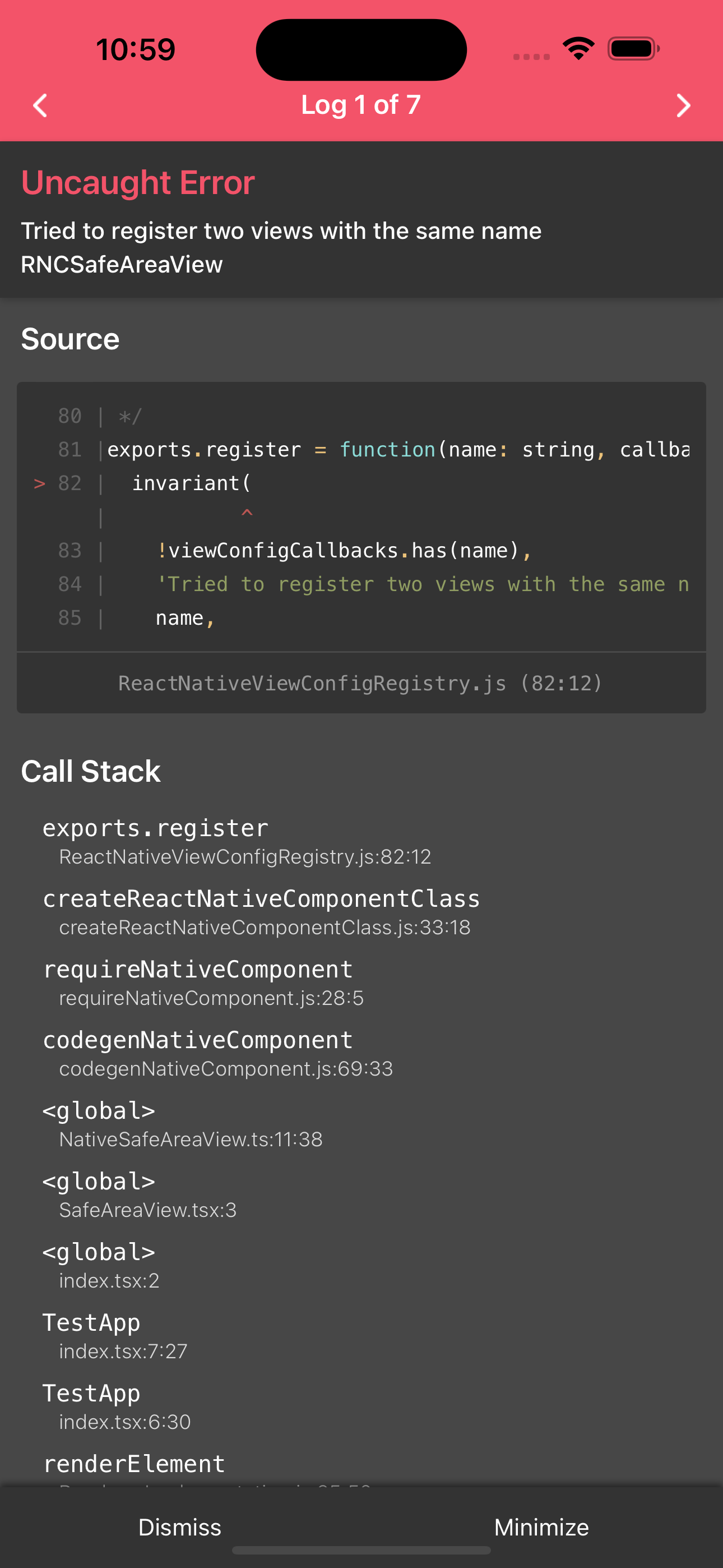 Tried to register two views with the same name RNCSafeAreaProvider · Issue #386 · AppAndFlow ...