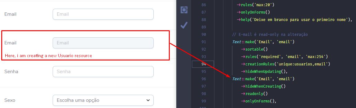 Field hideWhenUpdating doesn't hide in creation form · Issue #1643 ...