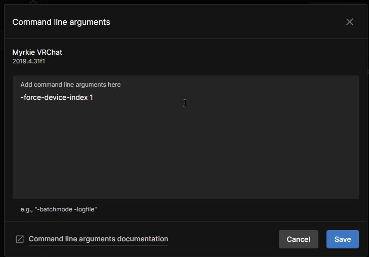 Feature Pass Commandline Arguments To Project Editor · Issue 370 · Vrchat Communitycreator