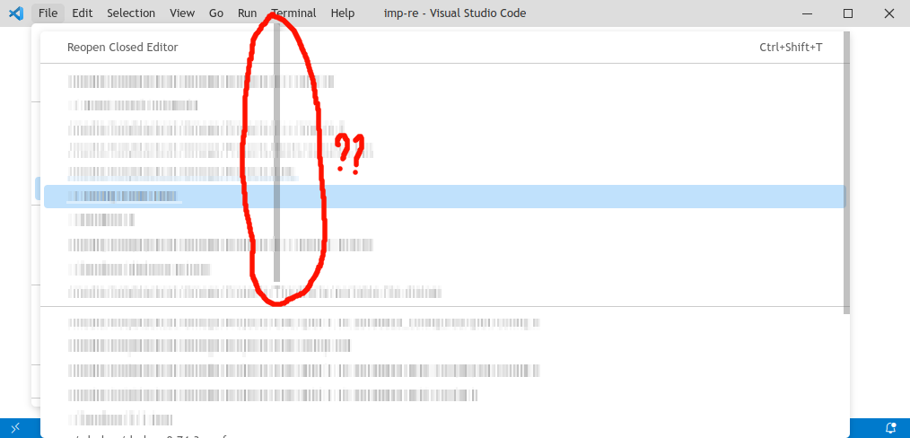 Scrollbar draw order for the menus is messed up · Issue #179577 · microsoft/vscode · GitHub